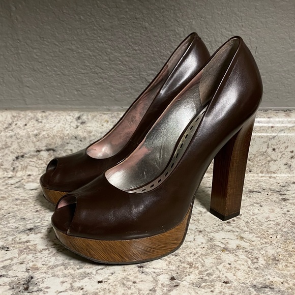 Gianni Bini | Shoes | Like New Gianni Bini Gotham2 Style Brown Chunky ...